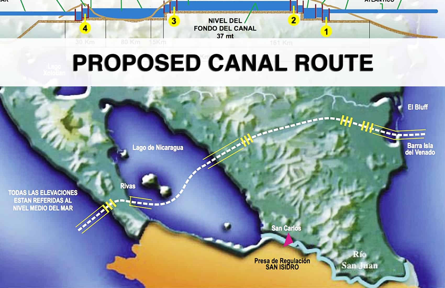 Nicaragua's ambitious interoceanic canal will cross Lake Nicaragua ...