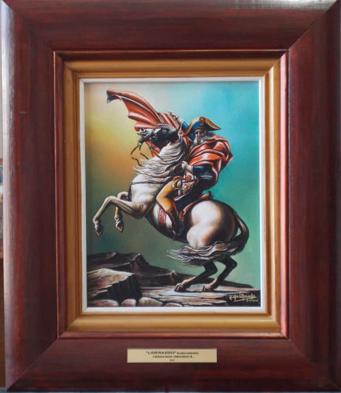 Costa Rican artist paints himself through history