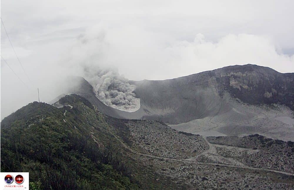 Costa Rica's Turrialba Volcano sends ash, vapor 1 km high