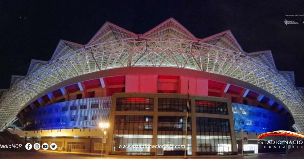 Pic of the Day: National Stadium glows in the colors of the Costa Rican ...