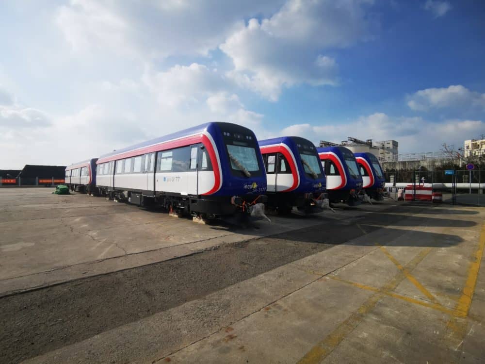 New trains en route to Costa Rica from China