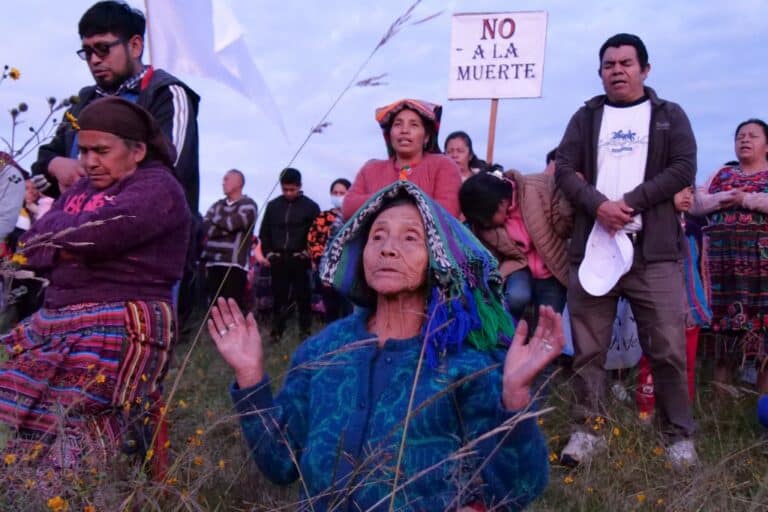 Guatemalan Mayans Protest Against Santa Muerte Chapel Construction