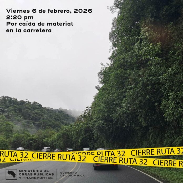 Costa Rica’s Route 32 Closed After New Landslide as Cold Front Triggers ...